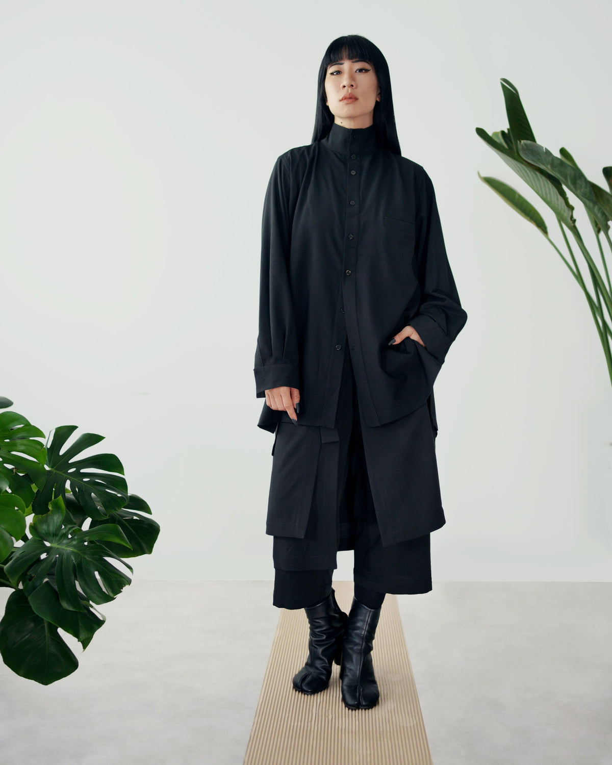 ROSEN Online Store | The Nyima Hakama | Micro-Faille Cotton – ROSEN ...